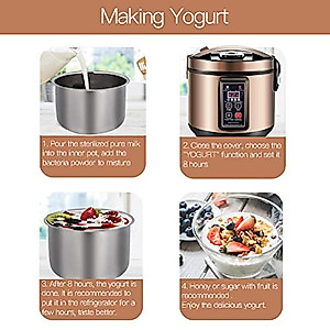 MLGB 6L Black Garlic Fermenter, Kimchi machine,Sweet Rice Wine Maker Full Automatic,Natto Maker,Yogurt Pot, FCC UL Listed