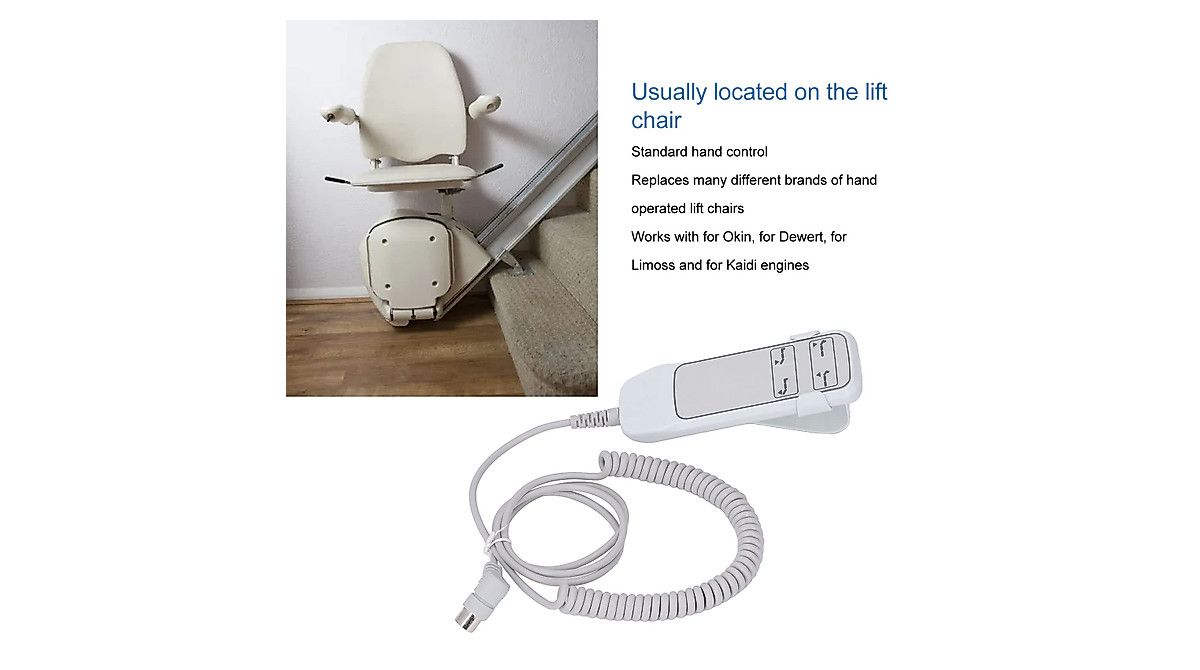 4-Button Lift Chair Remote Control for Okin & Dewert
