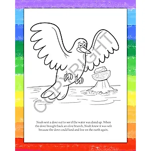 ZOCO - Noah's Ark - Religious Coloring Books (25 Bulk Pack, Without Crayons) - Christian Activity Books for Kids - Sunday School Crafts