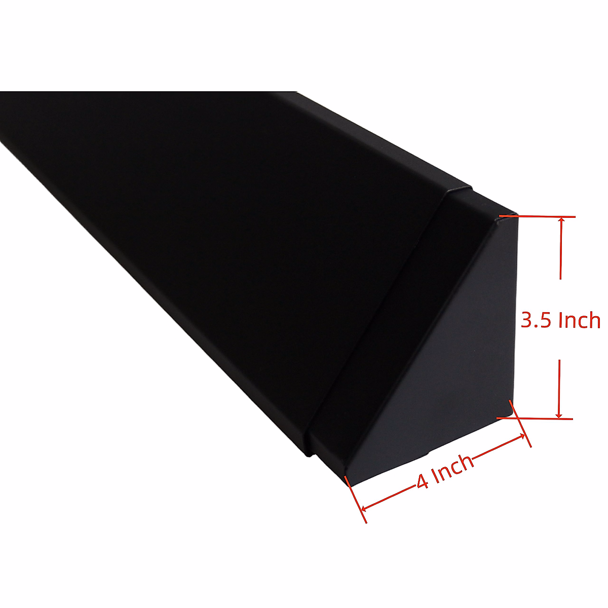 Americangaslogs Black Adjustable Fireplace Hood for 28 to 48" Harmony Burners Fireplace Hood Heat Shield