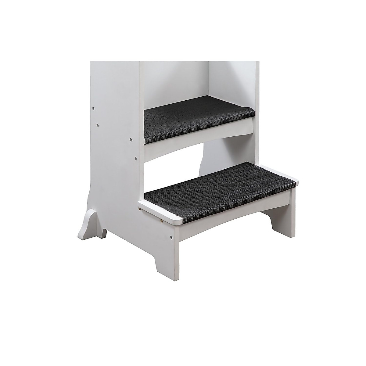 Kids Step to It Stool, Step Stool Chair Kitchen Step Stool for Kids, Wooden Stepping Stool for Kids, Empower Kids in The Kitchen with Step-Up Solutions by Naomi Home – Gray