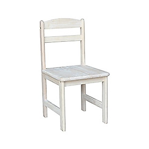 International Concepts Juvenile Chair, 13.75" W x 15" D x 27.5" H, Unfinished