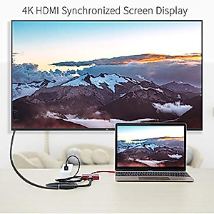 USB C 5 in 1 Adapter, YMY USB Type-C Hub to 4K HDMI, USB3.0 and USB C PD Charging Compatible for Apple MacBook Pro, Dell XPS,Chromebook Pixel, Lumia950 (5-in-1, Black)