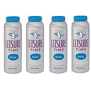 LEISURE TIME D Metal Gon Protection for Spas and Hot Tubs, 16 fl oz (Fоur Расk)