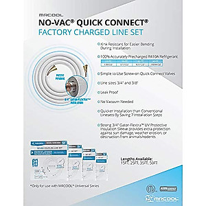 MrCool Universal 4 to 5 Ton 18 SEER Central AC & Heat Pump Split System w/ 50 ft DIY Quick Connect Line Set & 1 YR Labor Warranty