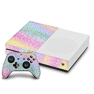 Head Case Designs Officially Licensed Monika Strigel Unicorn Rainbow Art Mix Vinyl Sticker Gaming Skin Case Cover Compatible With Xbox One S Console and Controller Bundle