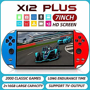 TCDSTAR Original factory 16GB Retro Handheld Games Player x 12 plus 10000games Portab 7 Inch e-book MP5 Video Game Consoles for PSP