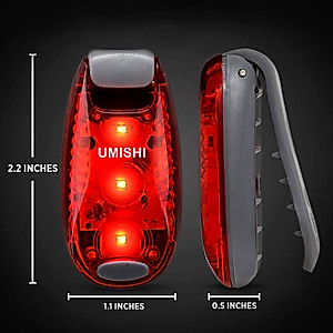 UMISHI LED Safety Light (6 Pack), Clip On Strobe Running Lights for Runners, Walking, Bicycle, Dog Collar, Stroller, Best Night High Visibility Accessories for Your Reflective Gear