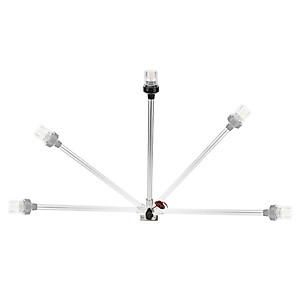 LED Anchor Light, Waterproof PC Lampshade LED Stern Pole Light Anti Rust for Fishing Boats