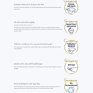 Baby Organic Diapers – Moony Natural Diapers Bundle with Americas Toys Wipes – Japanese Diapers Organic Cotton Additive-Free Ingredients Notification Strips Packaging May Vary Small (9-18 lb) 58 Count