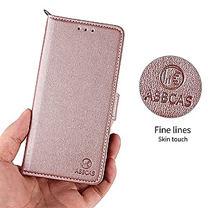 FEPULI iPhone 13 Wallet Flip Case, iPhone 13 Case 6.1 inch with [Shockproof TPU Interior Case] Credit Card Holder, PU Flip Folio Book Full Body Protection iPhone Case Wallet for iPhone 13 (Pink)