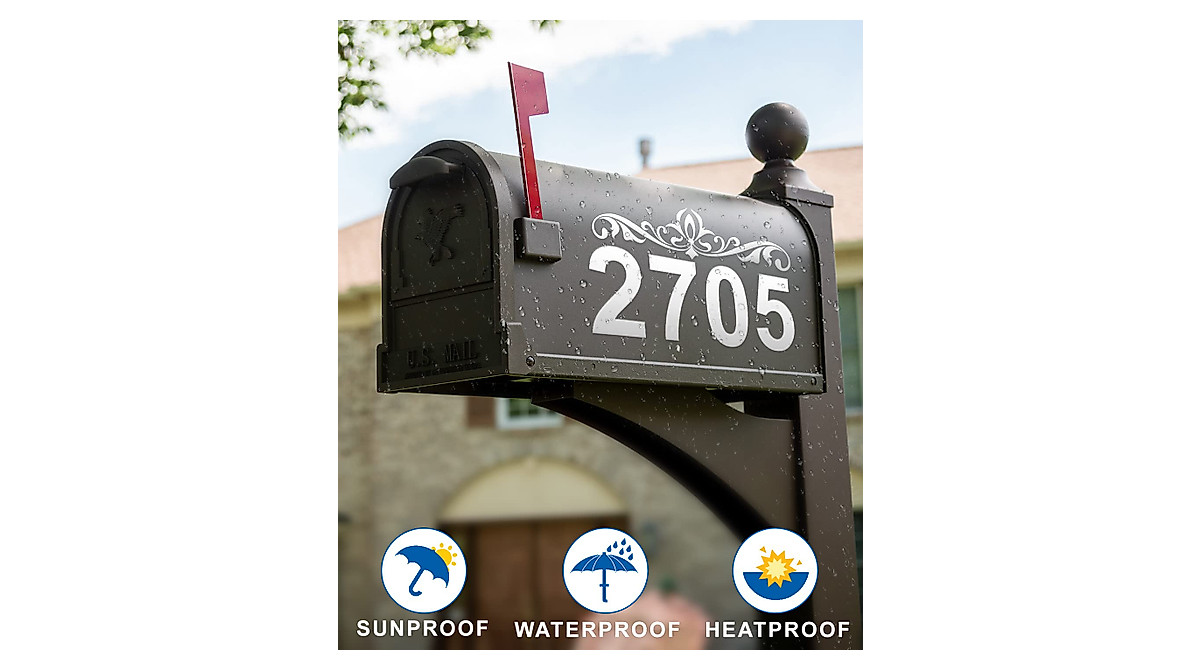 Reflective Mailbox Numbers - Waterproof & Easy to Install