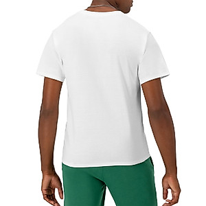 Champion mens Classic T-shirt, Left Chest Script T Shirt, White-y08160, X-Large US