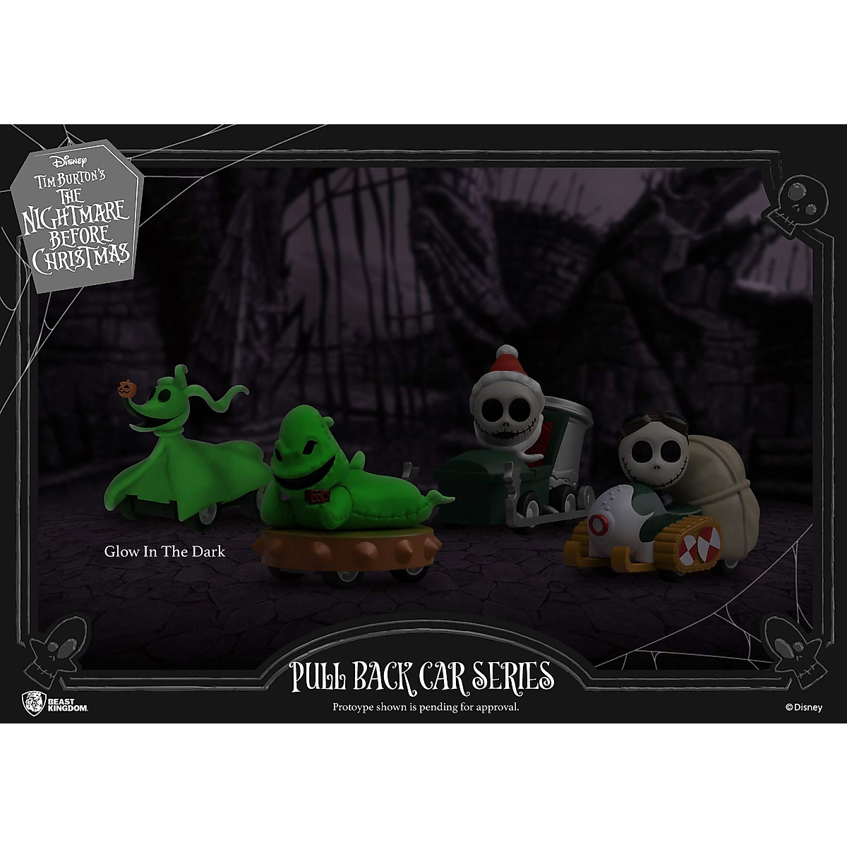 Beast Kingdom The Nightmare Before Christmas: Oogie Boogie Pull Back Car, Multicolor