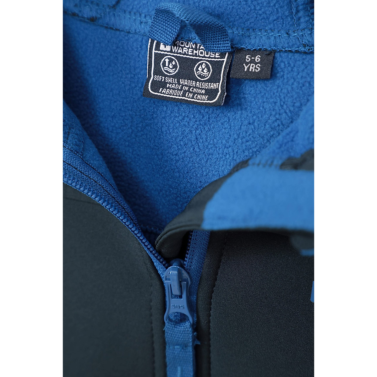 Mountain Warehouse Exodus Kids Softshell Jacket with Hood - Girls Boys Coat Navy 9-10 Years