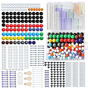 LINKTOR Chemistry Molecular Model Kit (444 Pieces), Student or Teacher Set for Organic and Inorganic Chemistry Learning, Motivate Enthusiasm for Learning and Raising Space Imagination, A Fullerene Set