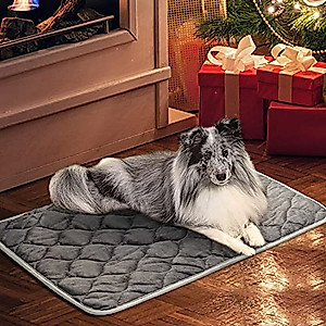 ULIGOTA Self Heating Cat Mat Thermal Pet Bed Mat Self-Warming Pet Crate Pad