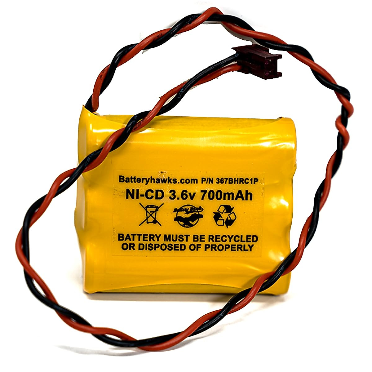 Sure-Lites 026-148 026148 SL026148 SL-026148 SL-026-148 3.6v 700mAh Ni-CD Battery Pack Replacement for Emergency/Exit Light NNYXSB