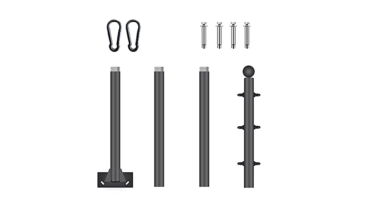 Heavy Duty Shade Sail Pole Kit - 10FT Support Awning
