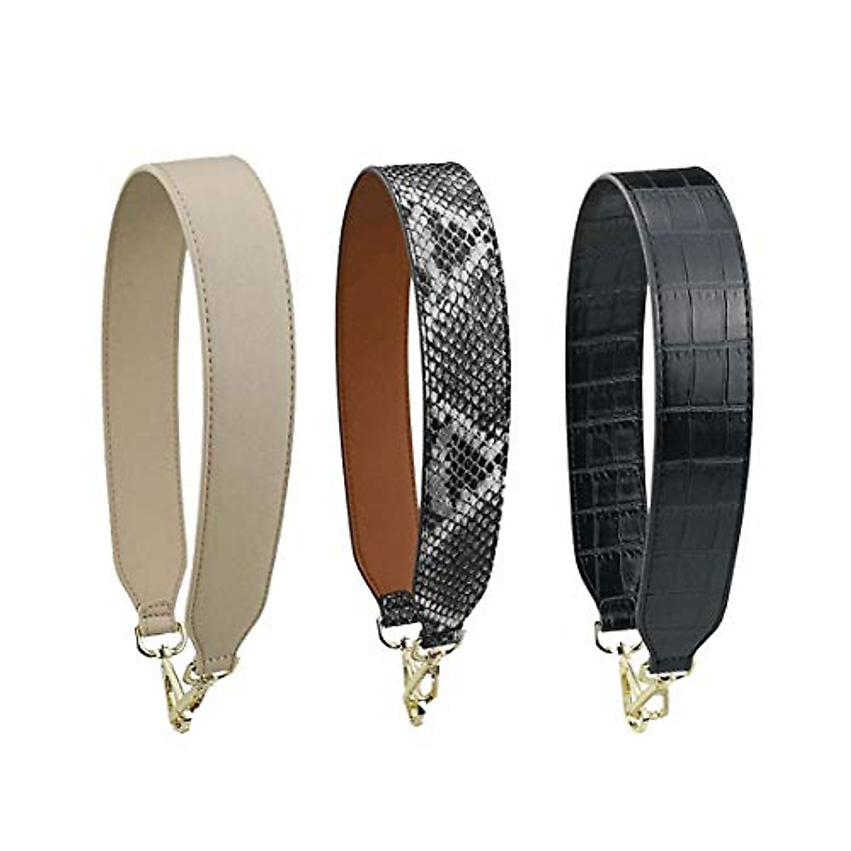 Simple Style Short Unadjustable Replacement Strap Handbags Strap Shoulder Strap PU Leather Strap for Handbags Purse Bag