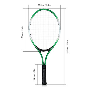 Tennis Set for Kids， Children's Tennis Racket with Free Ball for Training Tennis Carbon Fiber Top Steel Material Tennis String - Teenager's Tennis Racket