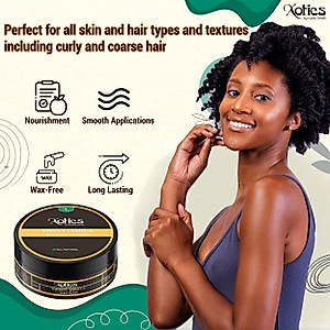 Xotics by Curtis Smith – Sweet Jamila Hair & Body Shea Glaze 4oz - Organic 360 Wave Pomade for Men Women Strong Hold, Natural Wave Grease Shea Butter Cream, Hair & Body Moisturizer