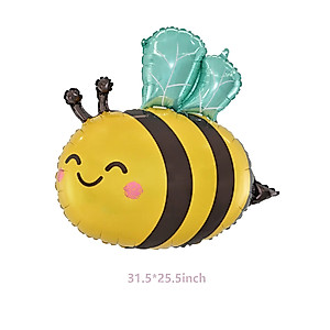 Bee Balloons Bee Birthday Party Decorations Supplies for Wedding Birthday Bee Theme Party Baby Shower, 4 Pack