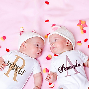 Zexpa Apparel Personalized Bodysuit for Home Coming Customized Newborn Outfit With Beanie - NB