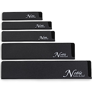 Noble Home & Chef 5-Piece Universal Knife Guards are Felt Lined, More Durable, No BPA, Gentle on Blades, and Long-Lasting Knife Covers Are Non-Toxic and Abrasion Resistant! (Knives Not Included)