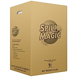 Spill Magic SM103 Liquid Spill Pick-Up Absorbent Powder, 25 lb. Box