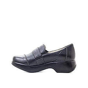 Dromedaris Women’s Stella Comfort Shoe - Arch Support + Rocker Bottom, Black, EU 39M