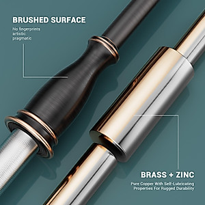 APPASO 3 Hole Kitchen Faucet, Bronze Kitchen Sink Faucet with Pull Down Sprayer 3 Modes, Oil Rubbed Bronze Kitchen Faucet with Soap Dispenser and Separate Handle, Kitchen Faucet 3 Pieces, Zinc Alloy