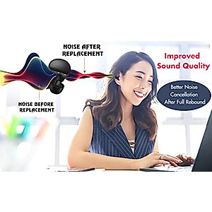 3X Pair Memory Foam Eartip Ear Bud Replacement for Sony True WF-1000XM4, WF-1000XM3 WF-XB700 Headset Headphone Earpad Cushion, No Silicone Ear Tip Pain, Anti-Slip, Fit in Charge Case (Size: Medium M)