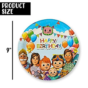 BOGAZNET 30PCS Plates 9" Birthday Decorations Party Plates for Party Supplies Party Favors 1st Birthday Birthday Party Decorations