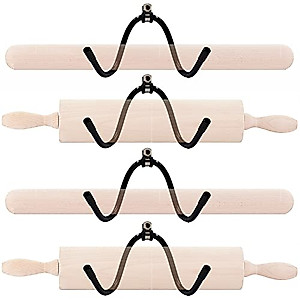 YYST Rolling Pin Holder Rolling Pin Display Rack Rolling Pin Storage - Hardware Included - No Rolling Pin-4/PK