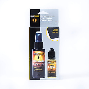 MusicNomad MN142 Premium Ukulele Care Kit 3 Pack