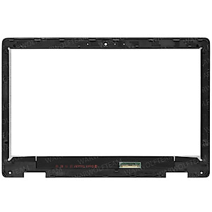 WARWOLFTEAM 11.6inch LCD LED HD 40Pins IPS Touch Screen Digitizer Replacement Display Bezel Assembly Compatible with Asus Chromebook Flip C214 C214M C214MA C214MA-YS02 P/N: 90NX0291-R20010
