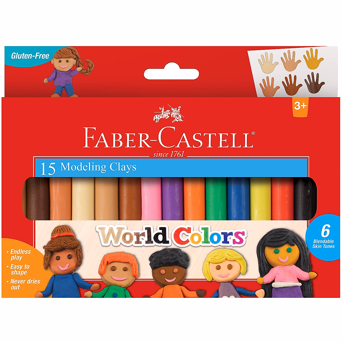 Faber-Castell World Colors Modeling Clay - Modeling Clay for Kids - Sensory Play