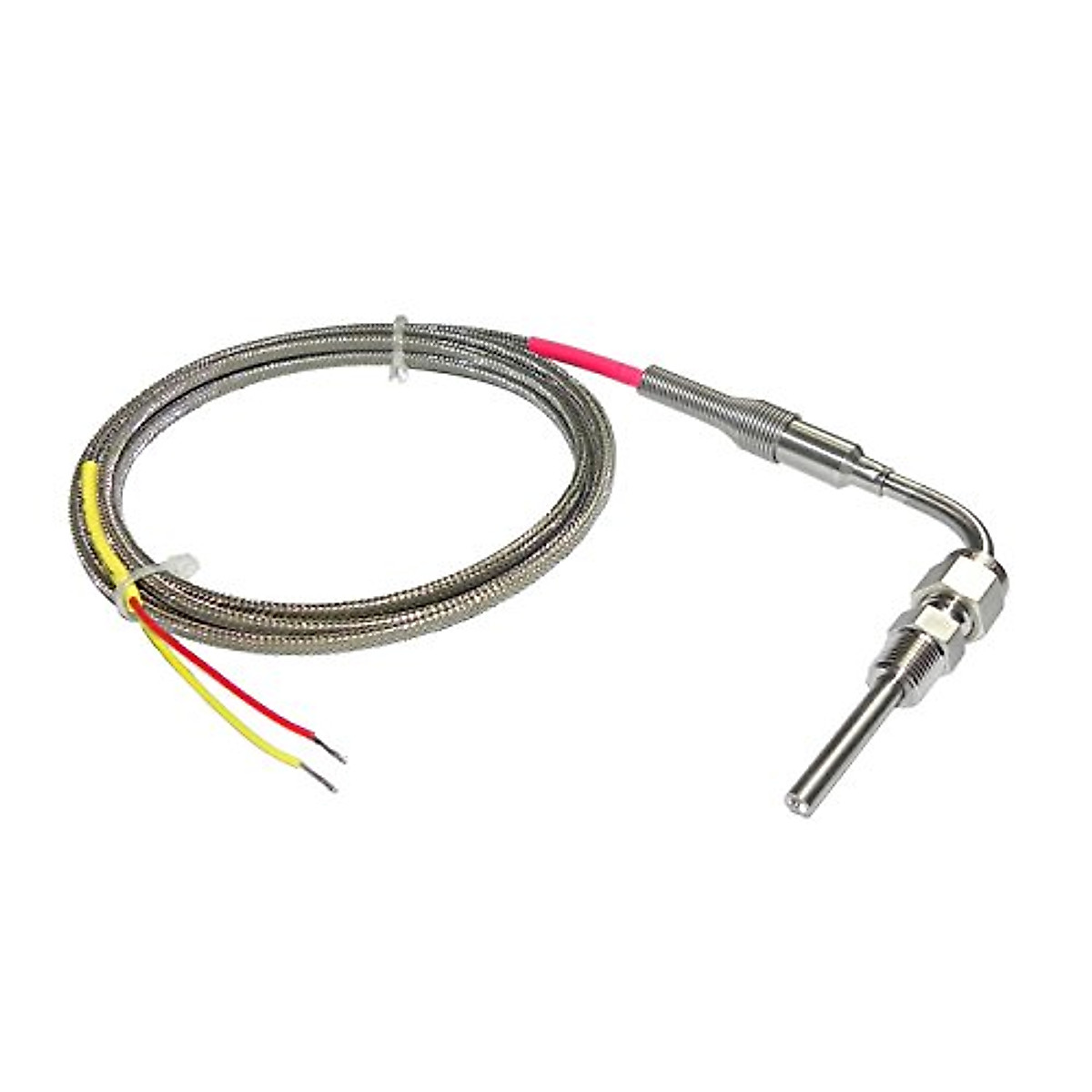EGT Probe Exhaust Gas Temperature Sensor - 3/16 Diameter - Stainless Steel Weld Bung - with 12 Foot Long Cable