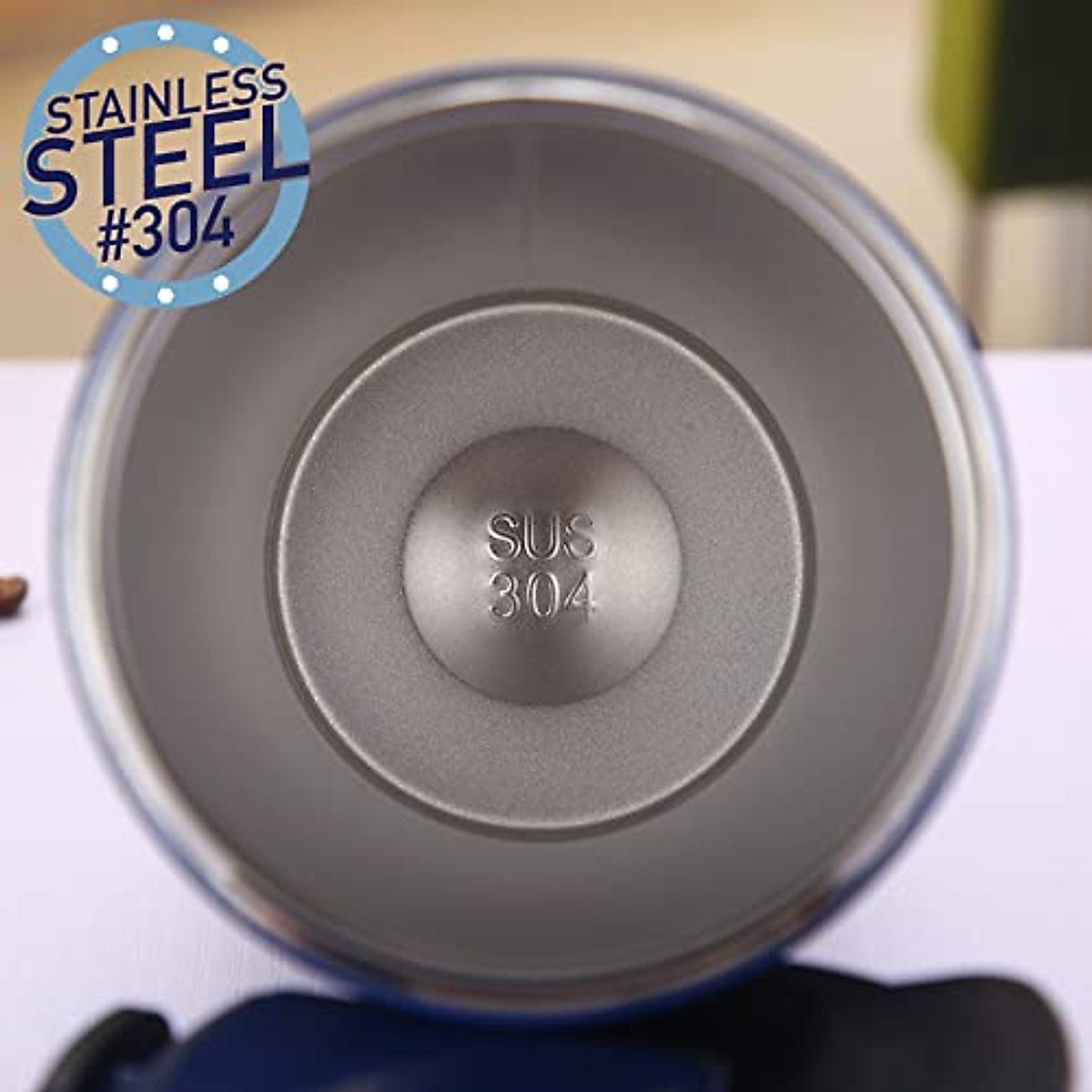 Sip Spout Water Bottle, Vacuum Insulated Coffee Mug with Straw, Travel Mug Sip, Stainless Steel Thermal Cup, Travel Mug with Leak-Proof Lid, BPA free, for Home Office Kitchen Outdoor, Black, 13oz