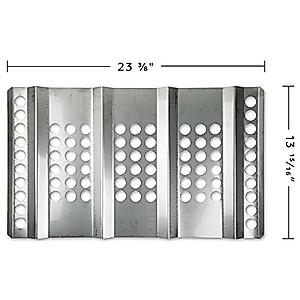 Music City Metals 96201 Stainless Steel Heat Plate Replacement for Select Steelman Gas Grill Models