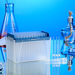 1000µL Pipette Tips - Universal Filtering Pipette Tips-Racked(Box),RNase/DNase Free & Pyrogen Safe,Clear,96 Tips/Rack Pk x 10 Racks (960 Tips)