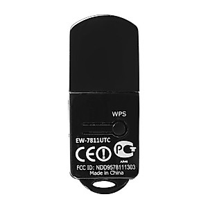 Edimax Wi-Fi 5 802.11ac Mini AC600 Dual-Band (2.4Ghz / 5Ghz) Adapter For PC USB Adapter Dongle, Win11 Plug-n-Play, Mac OS, Linux, EW-7811UTC