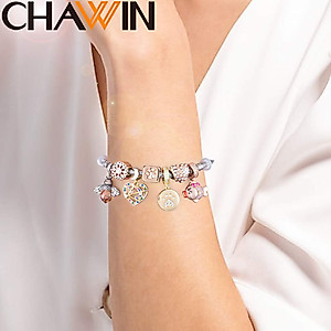 Always in My Heart Sparkling Paw Print Dangle Charm, 925 Sterling Silver Dog Cat Charms, Beads with CZ Stones Compatible with Pandora Charm Bracelet Necklace, Gift for Women/Wife/Mother/Pet Lover