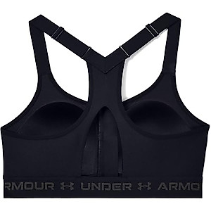 Under Armour Women's Armour High Crossback Zip Bra , Black (001)/Jet Gray , 36C
