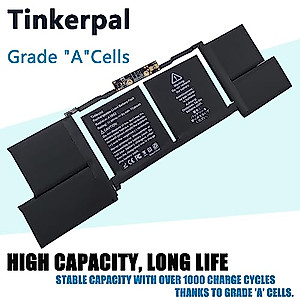 Tinkerpal A1953 Laptop Battery Compatible with MacBook Pro 15 Inch A1990 (Mid 2018 2019) EMC 3215 3359 11.4V 83.6WH 6 Cell