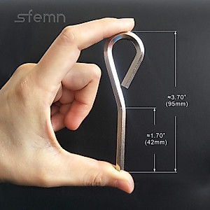 Sfemn 7/32” Hex Key Dogging Key Allen Key with Full Loop, Allen Wrench Door Key for Push Bar Panic Exit Devices, Crash Bar, Gym door, solid Metal – 5 Packs