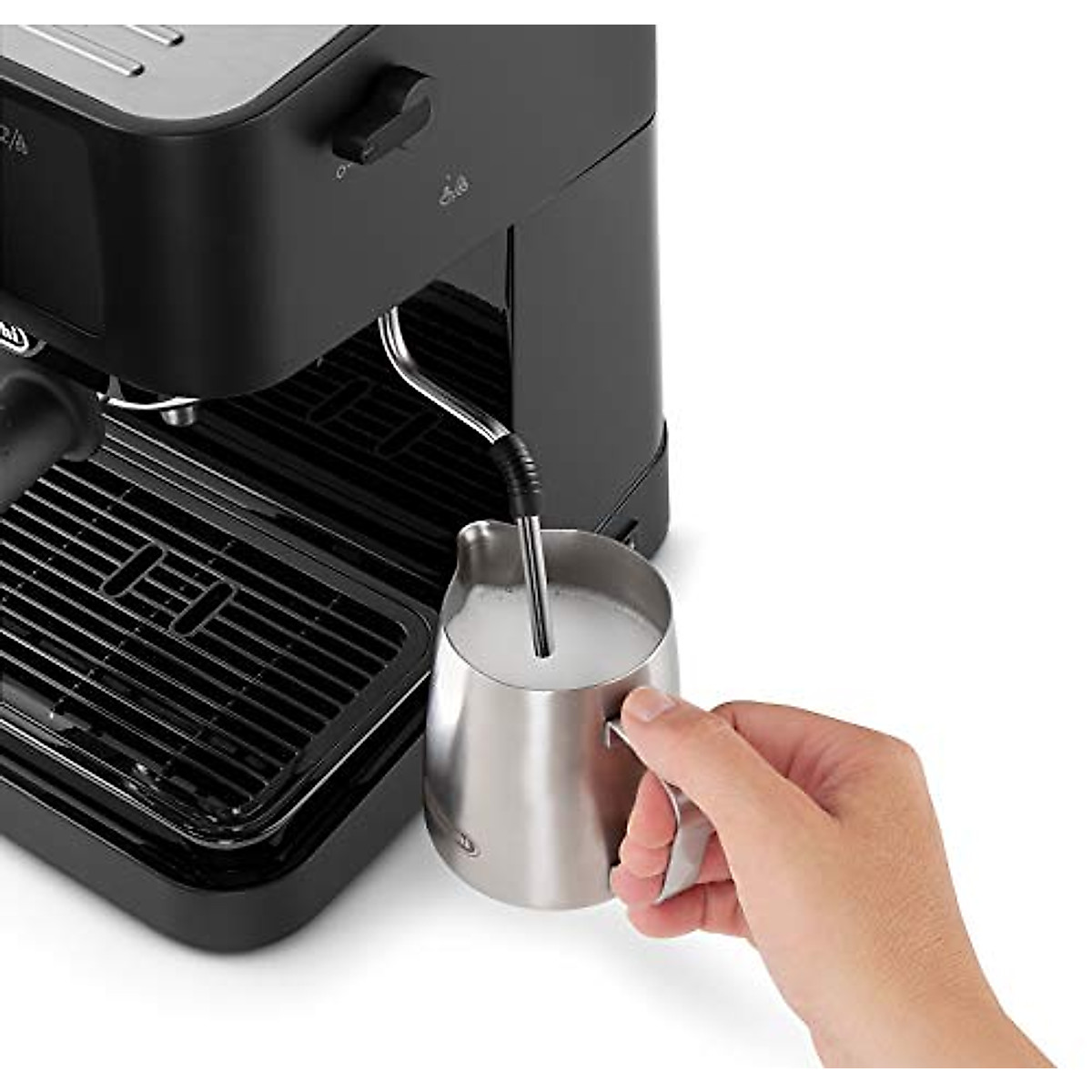 De'Longhi Stilosa EC230.BK, Traditional Barista Pump Espresso Machine, Espresso and Cappuccino, 2 cups, Black