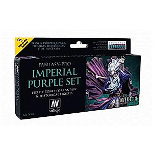 Vallejo VJ74104 Fantasy-Pro Imperial Set Toy, Purple