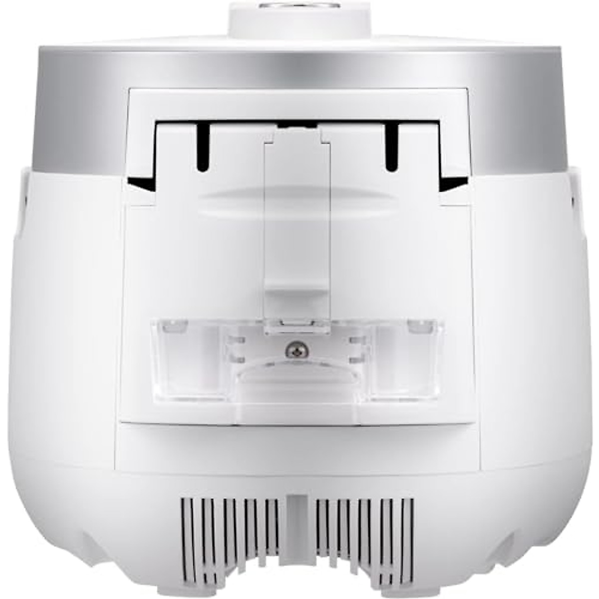 CUCKOO IH Twin Pressure Small Stainless Steel Rice Cooker 10 Cup Uncooked & 20 Cup Cooked with Induction Heating, LED Touch Controls, Reheat Option (White)